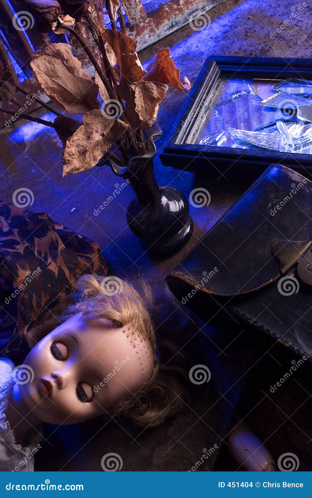 Demise stock photo. Image of flowers, mirror, scary, horrifying - 451404