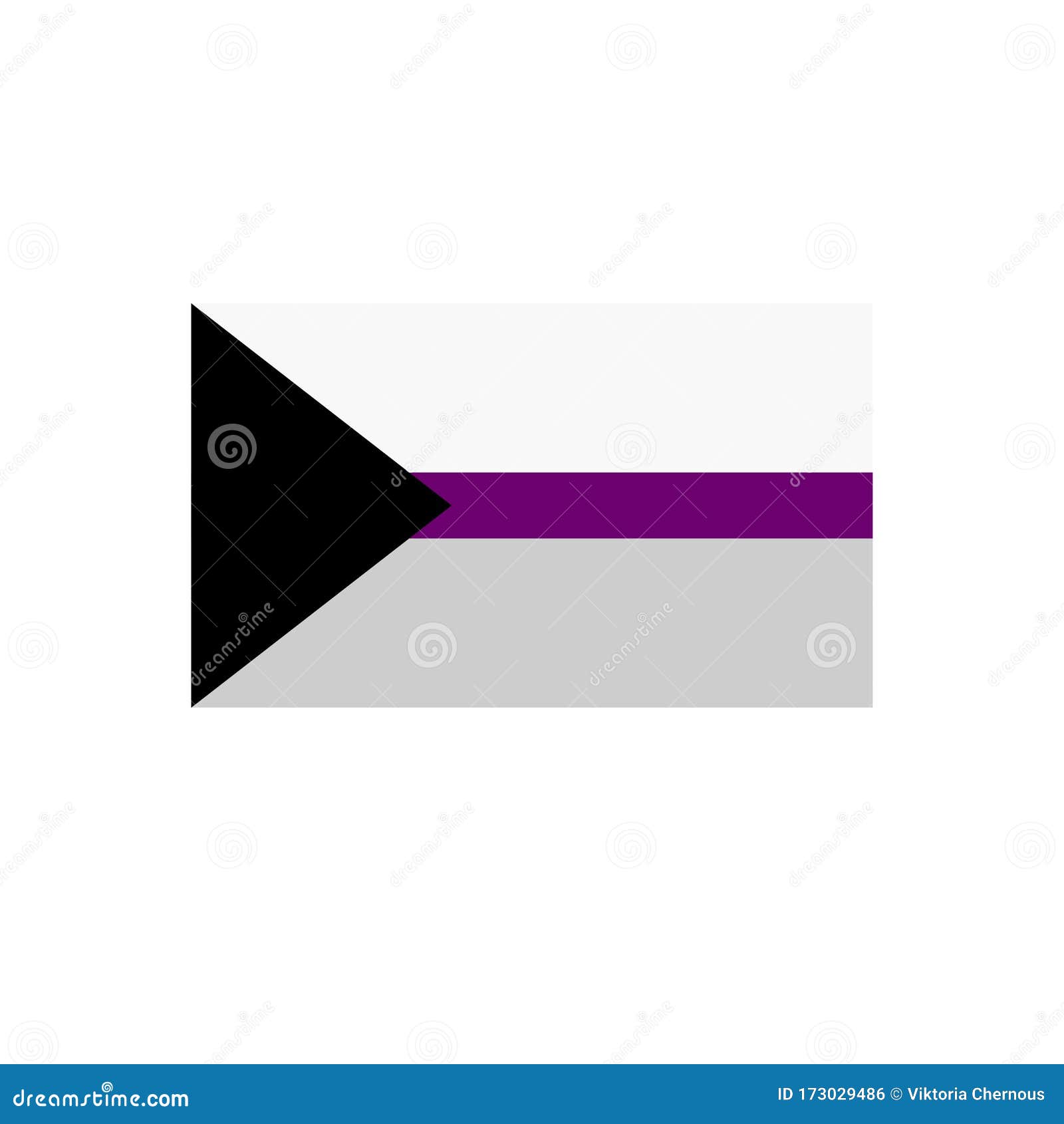 Demisexual Flag Flat Icon, Vector Illustration Stock Illustration ...