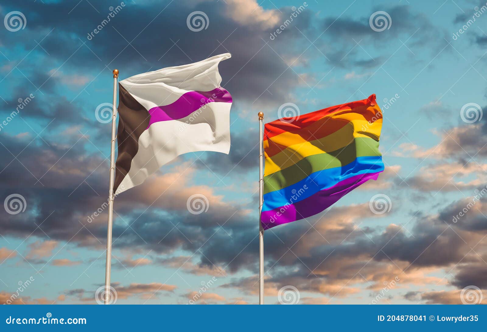 LGBT Gay Flags Icon Set, Isolated On White Background. Transgender Flag ...