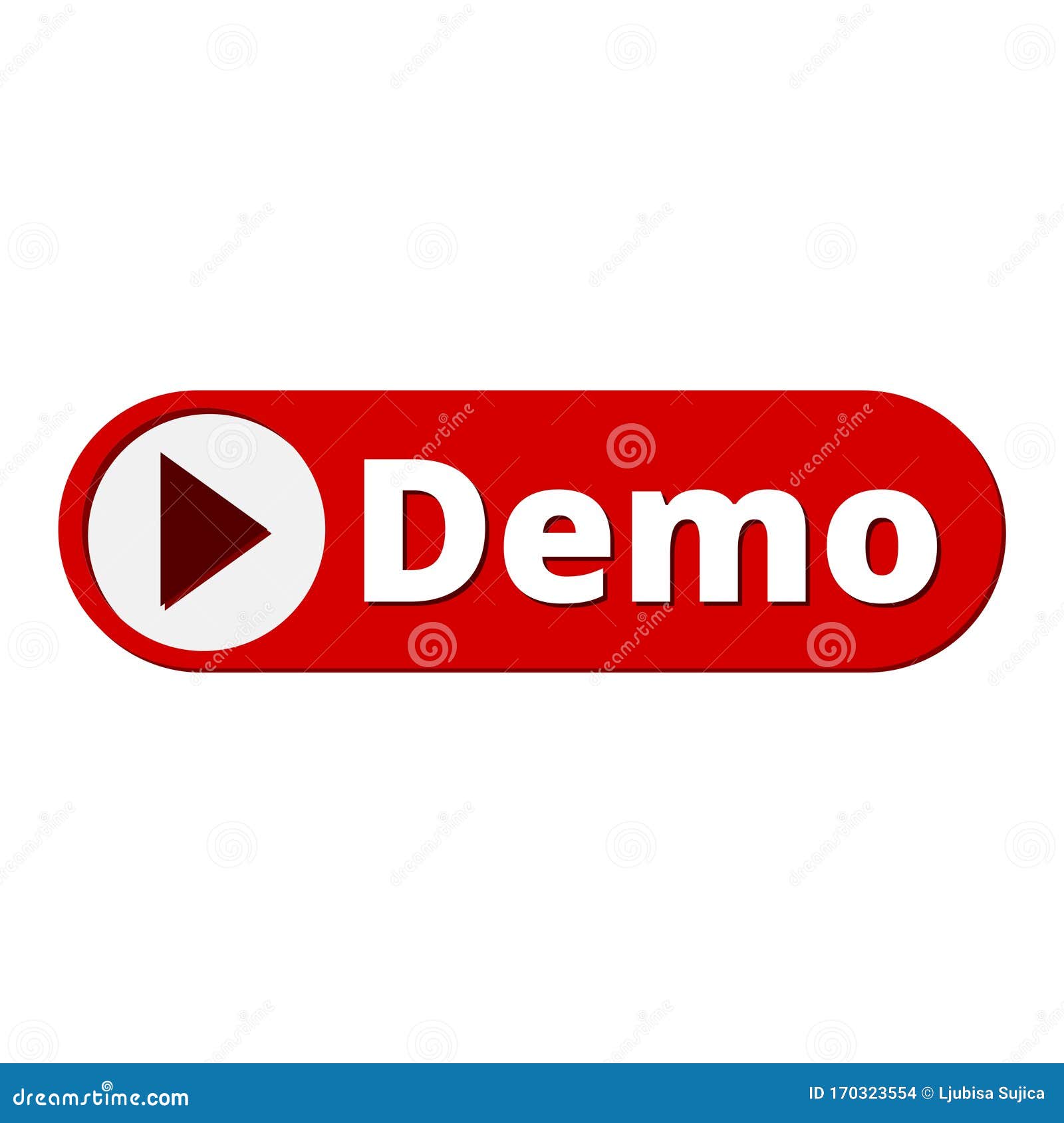 Demo-teken, Demo-pictogram vector illustratie. Illustration of ...