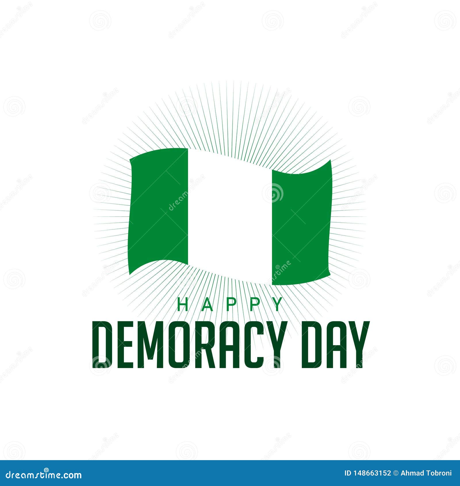 Democracy Day Logo Vector Template Design Illustration Stock Vector ...