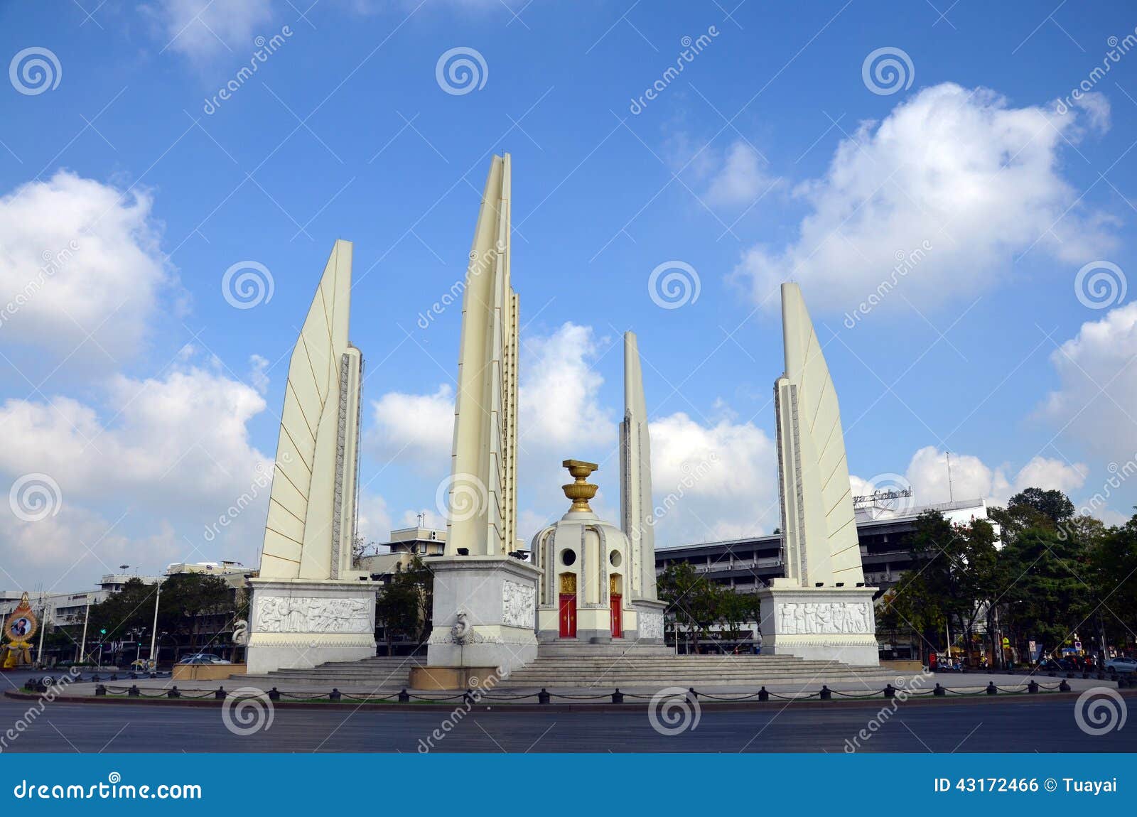 Democracy Of Monument And Four Wing-like Structures Which Guard The ...