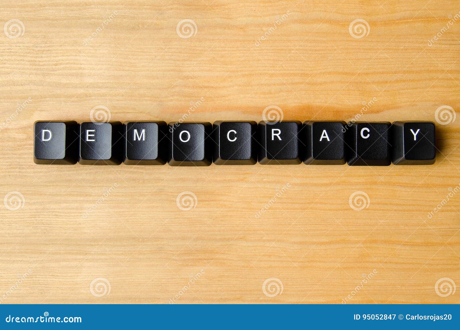 Democracy word stock image. Image of typo, concept, keyword - 95052847