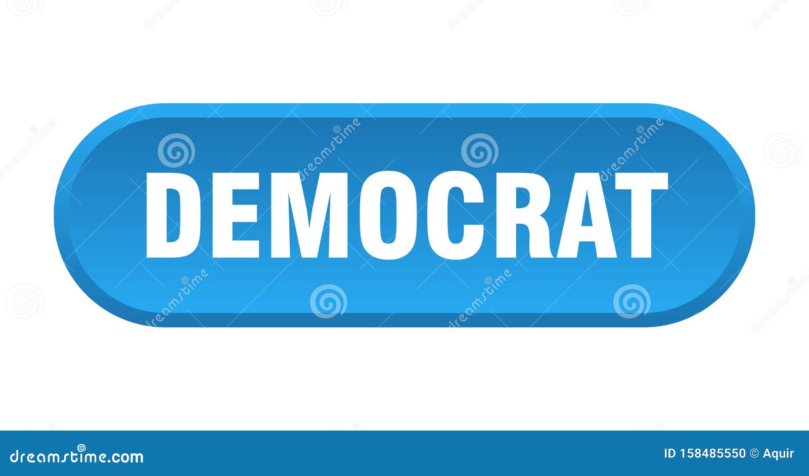 Democrat button stock vector. Illustration of politics - 158485550