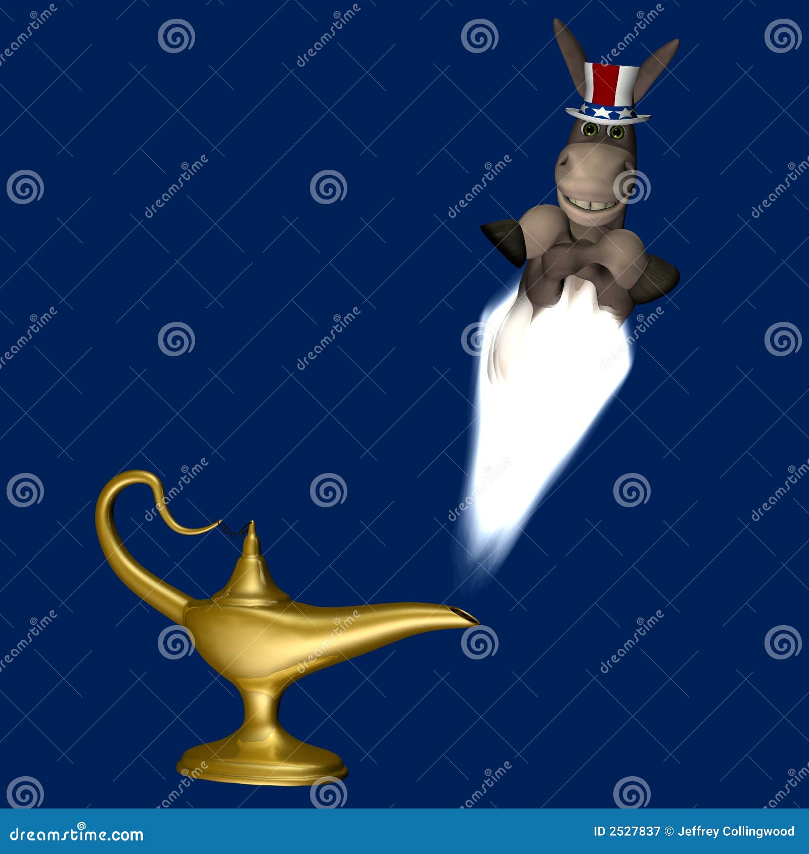 Genie Appear From Magic Lamp. Pixel Art Character. Vector Illustration ...