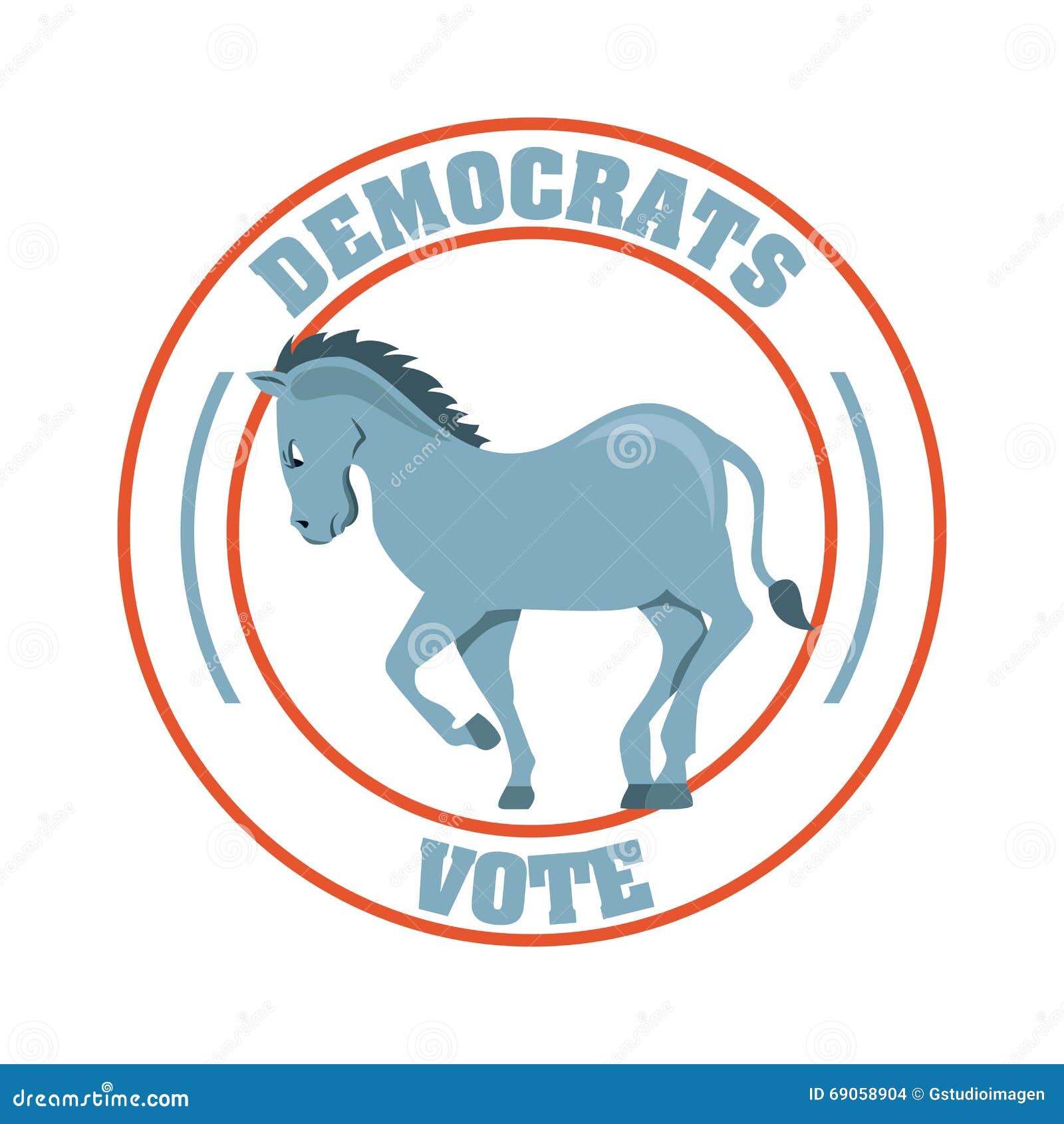 Democrat party design editorial stock image. Illustration of election ...