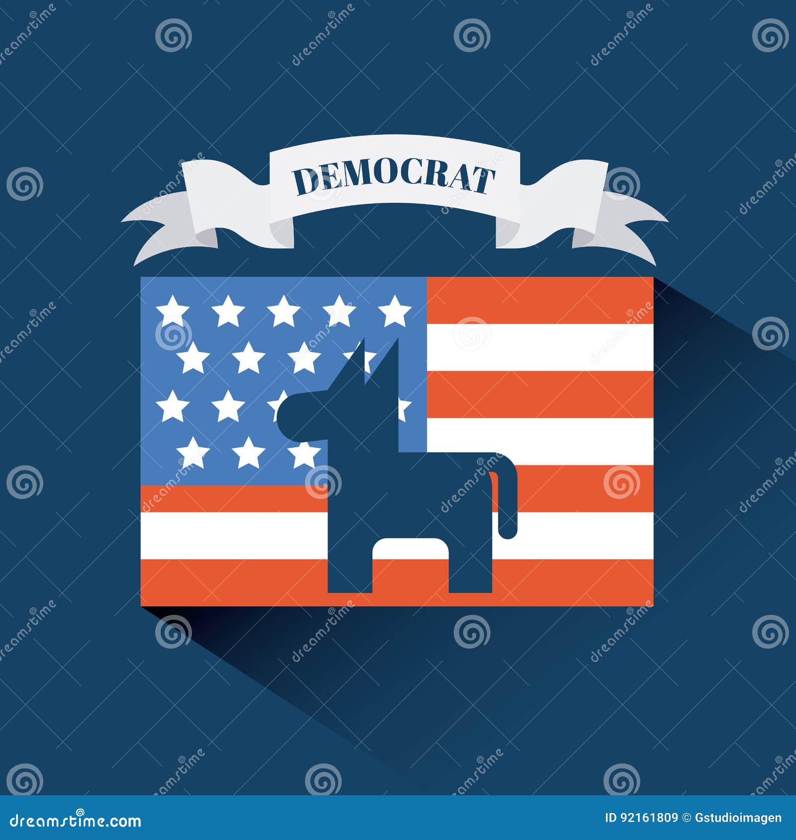 Democrat Party Emblem Image Editorial Stock Image - Illustration of ...