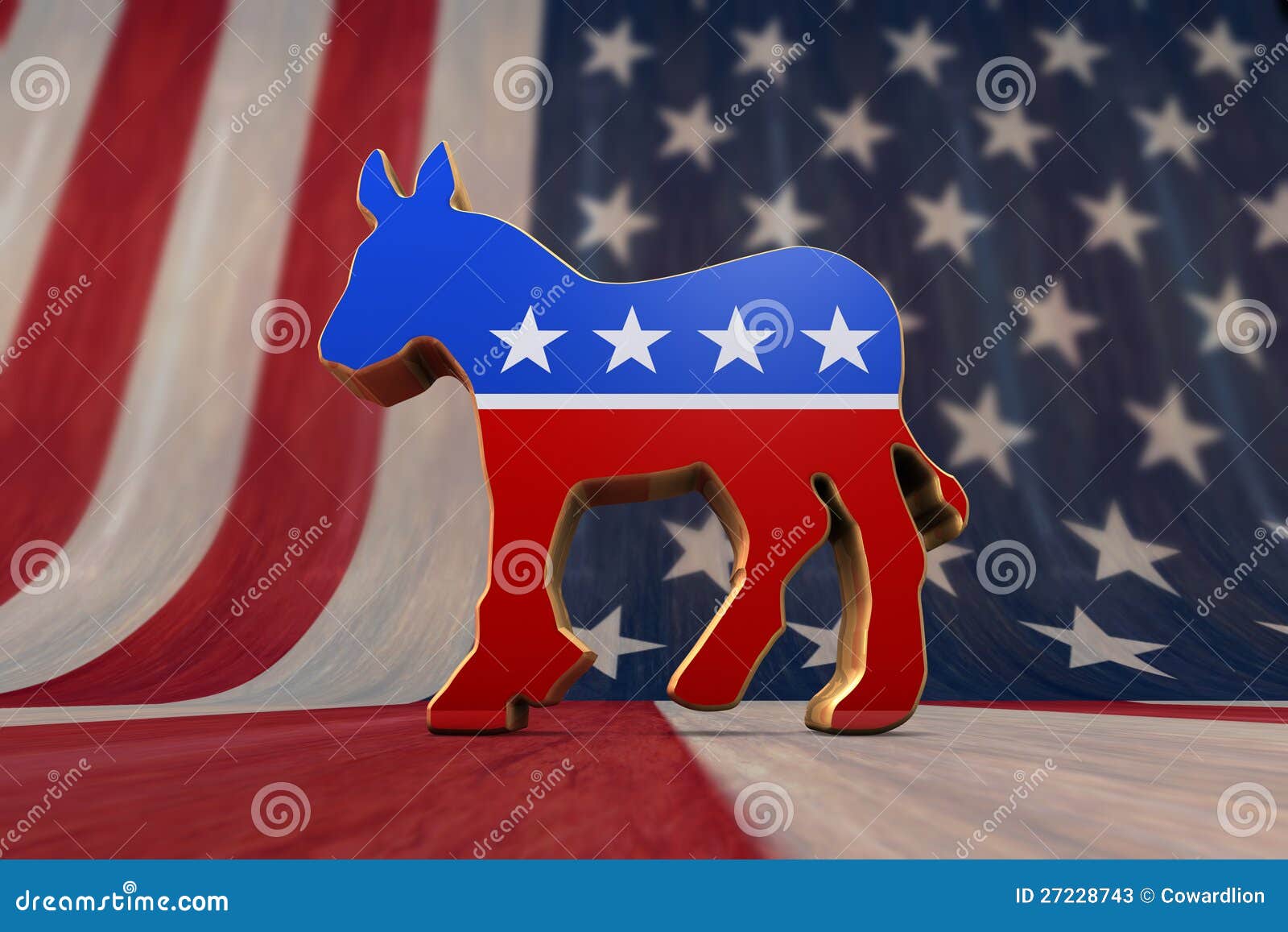 Democrat Symbol editorial stock photo. Illustration of flag - 27228743
