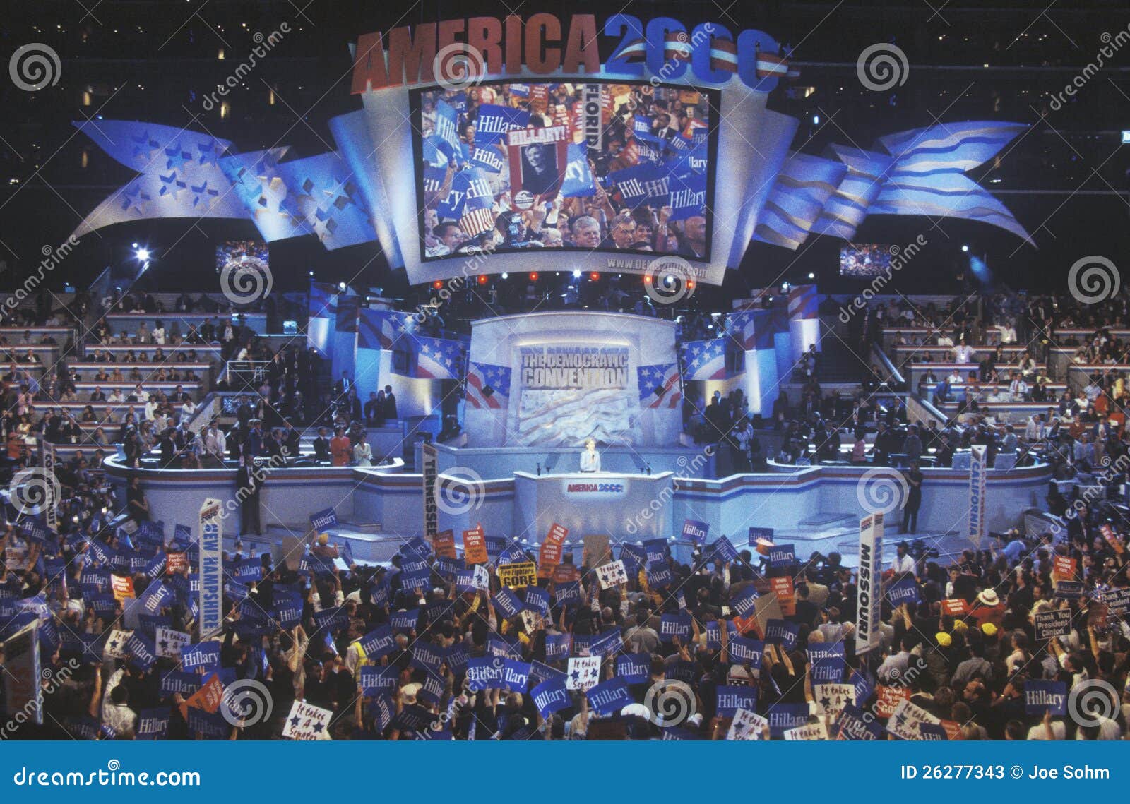 Democratic Convention at the Staples Center Editorial Stock Photo ...