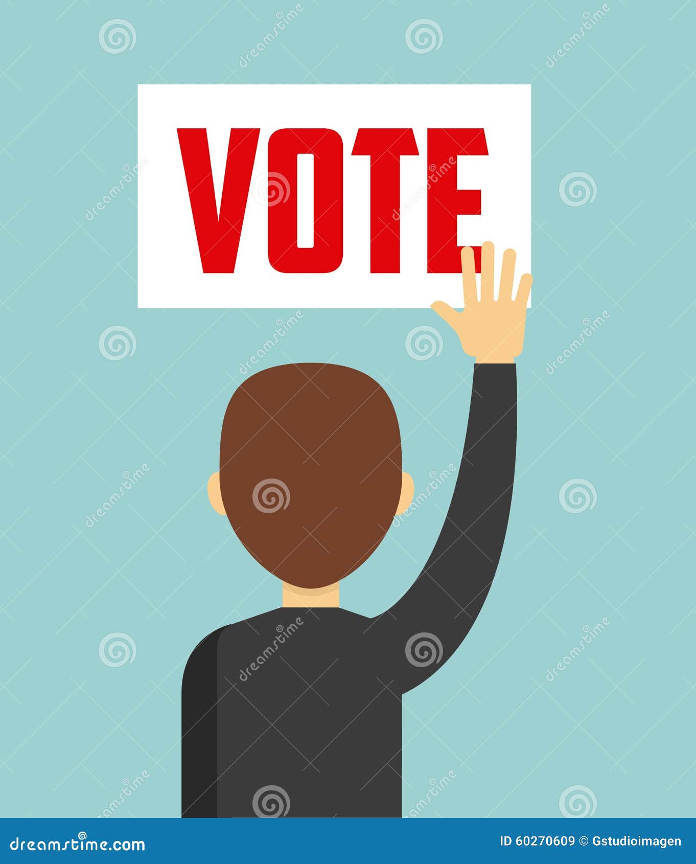 Democratic election stock vector. Illustration of male - 60270609