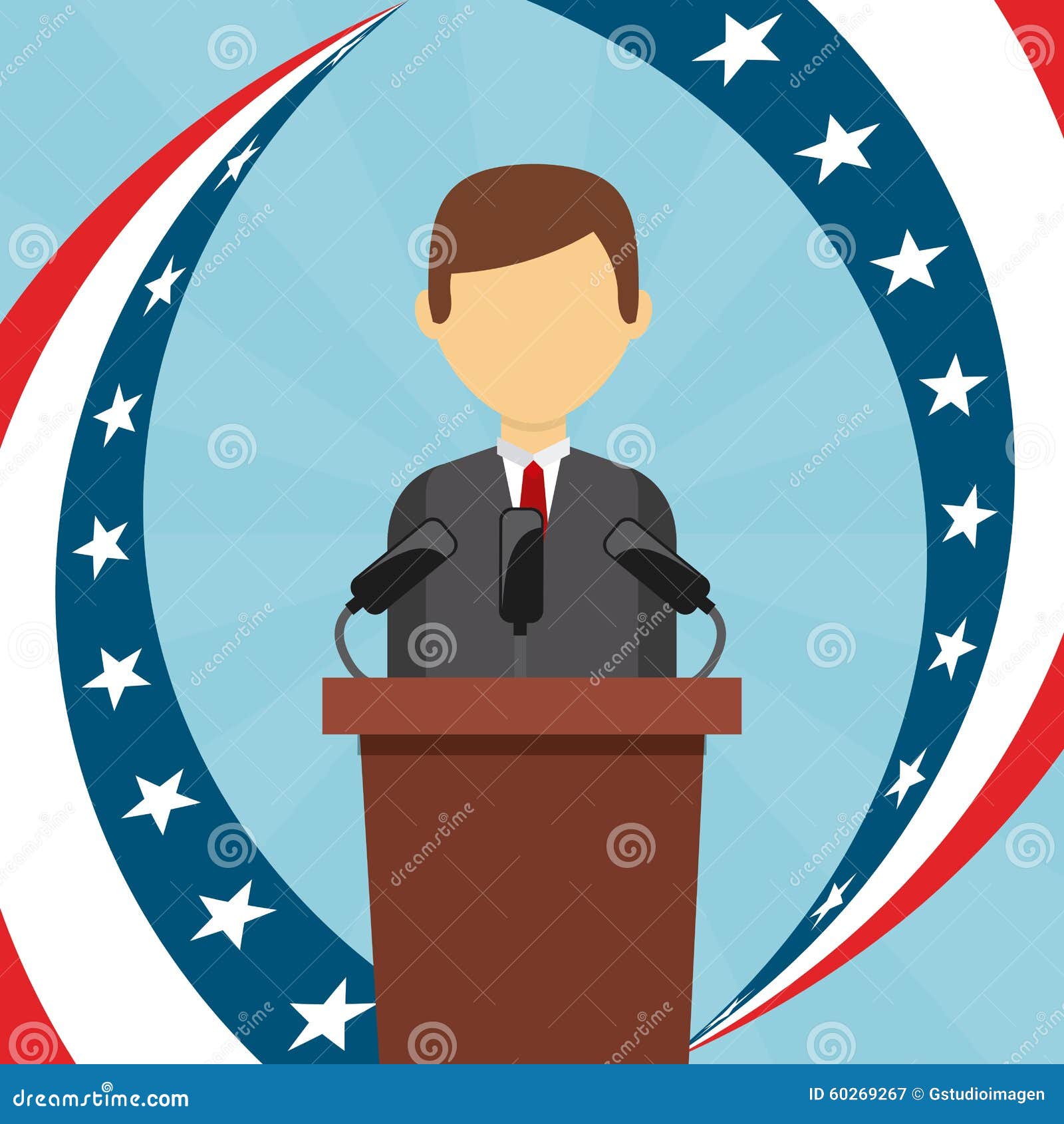 Democratic election stock vector. Illustration of flag - 60269267