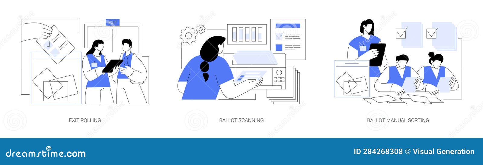 Democratic Elections Abstract Concept Vector Illustrations. Stock ...