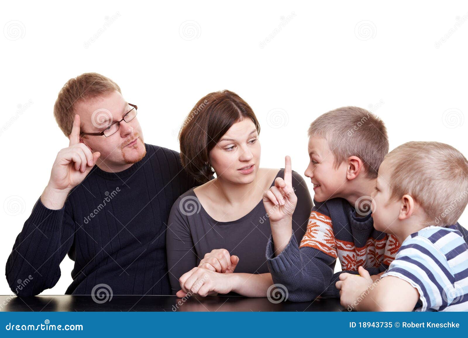 Democratic Voting In A Family Royalty Free Stock Photo - Image: 18943735