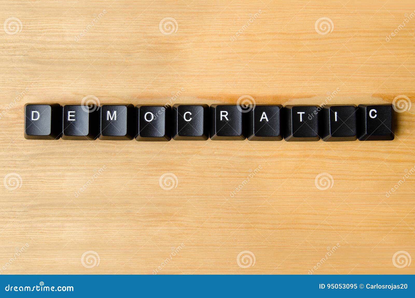 Democratic word stock image. Image of inspiration, wood - 95053095