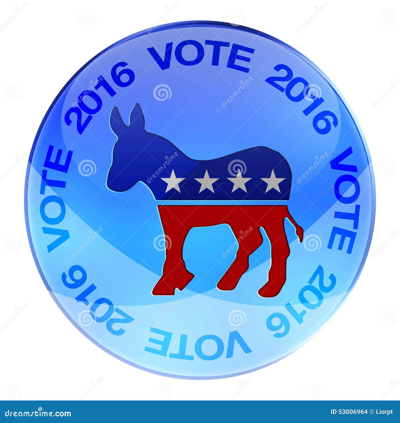 2016 Democrats Elections Button Editorial Stock Image - Illustration of ...