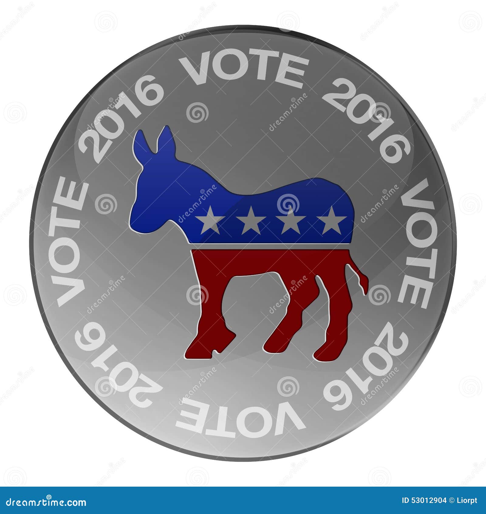2016 Democrats Elections Button Editorial Stock Image - Illustration of ...