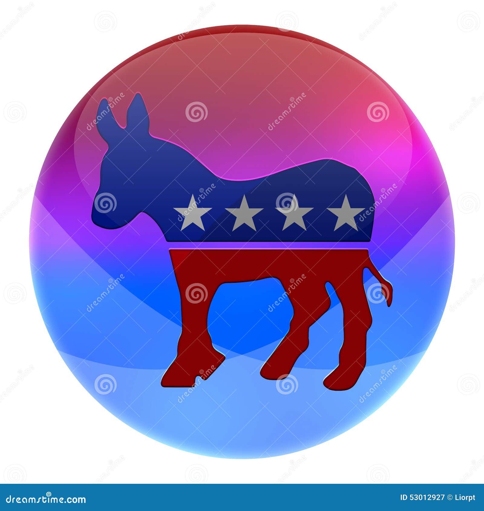 Democrats elections button editorial photography. Illustration of ...