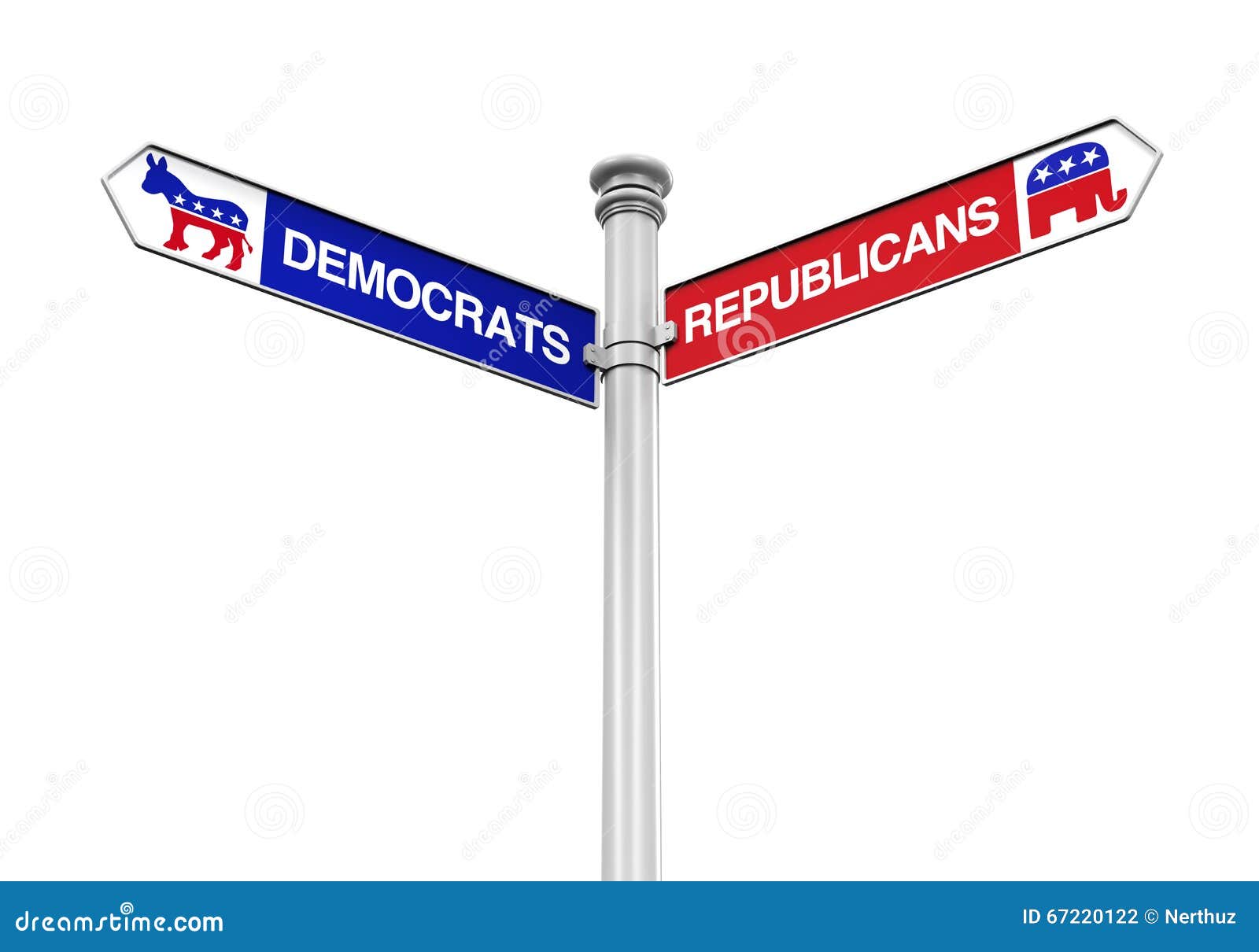 Democrats Republicans Direction Sign Editorial Photography ...