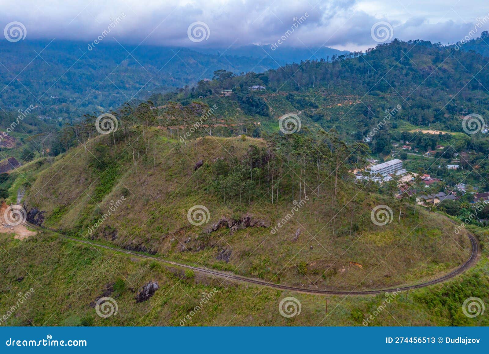 Demodara Railway Loop Near Ella, Sri Lanka Stock Image - Image of ...