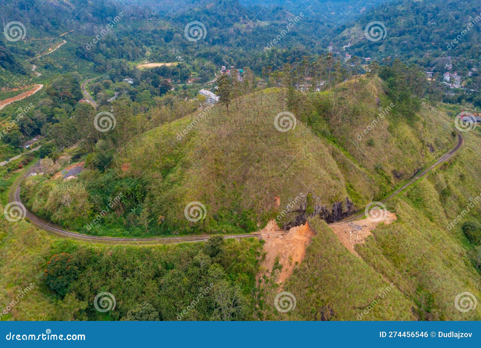 Demodara Railway Loop Near Ella, Sri Lanka Stock Photo - Image of hill ...