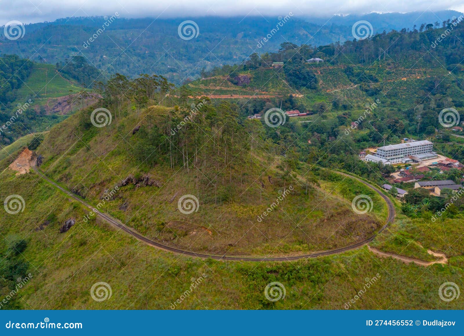 Demodara Railway Loop Near Ella, Sri Lanka Stock Photo - Image of ...