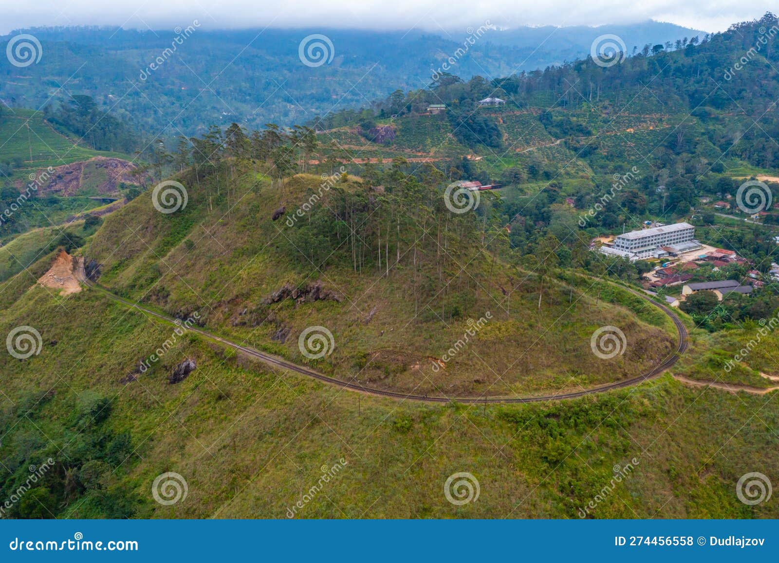 Demodara Railway Loop Near Ella, Sri Lanka Stock Photo - Image of ...
