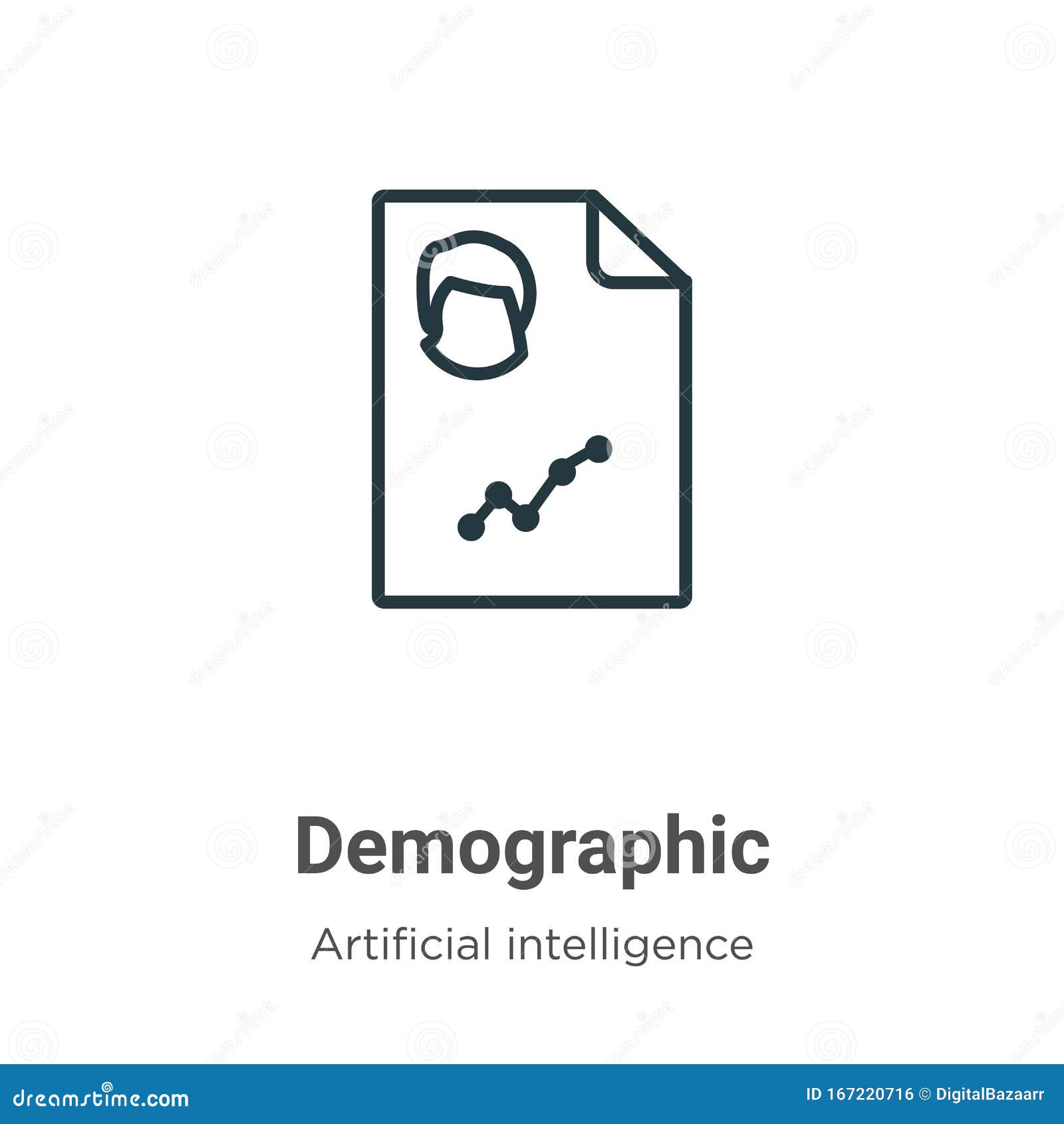 Demographic Icon In Trendy Design Style. Demographic Icon Isolated On ...