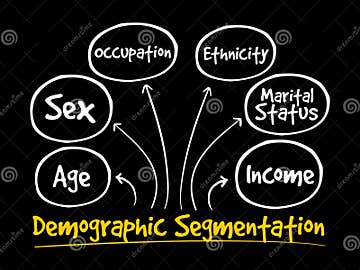 Demographic Segmentation Mind Map Stock Illustration - Illustration of ...