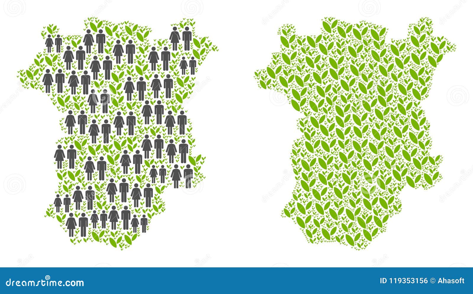 Demographics And Environment Chechnya Map Vector Illustration ...