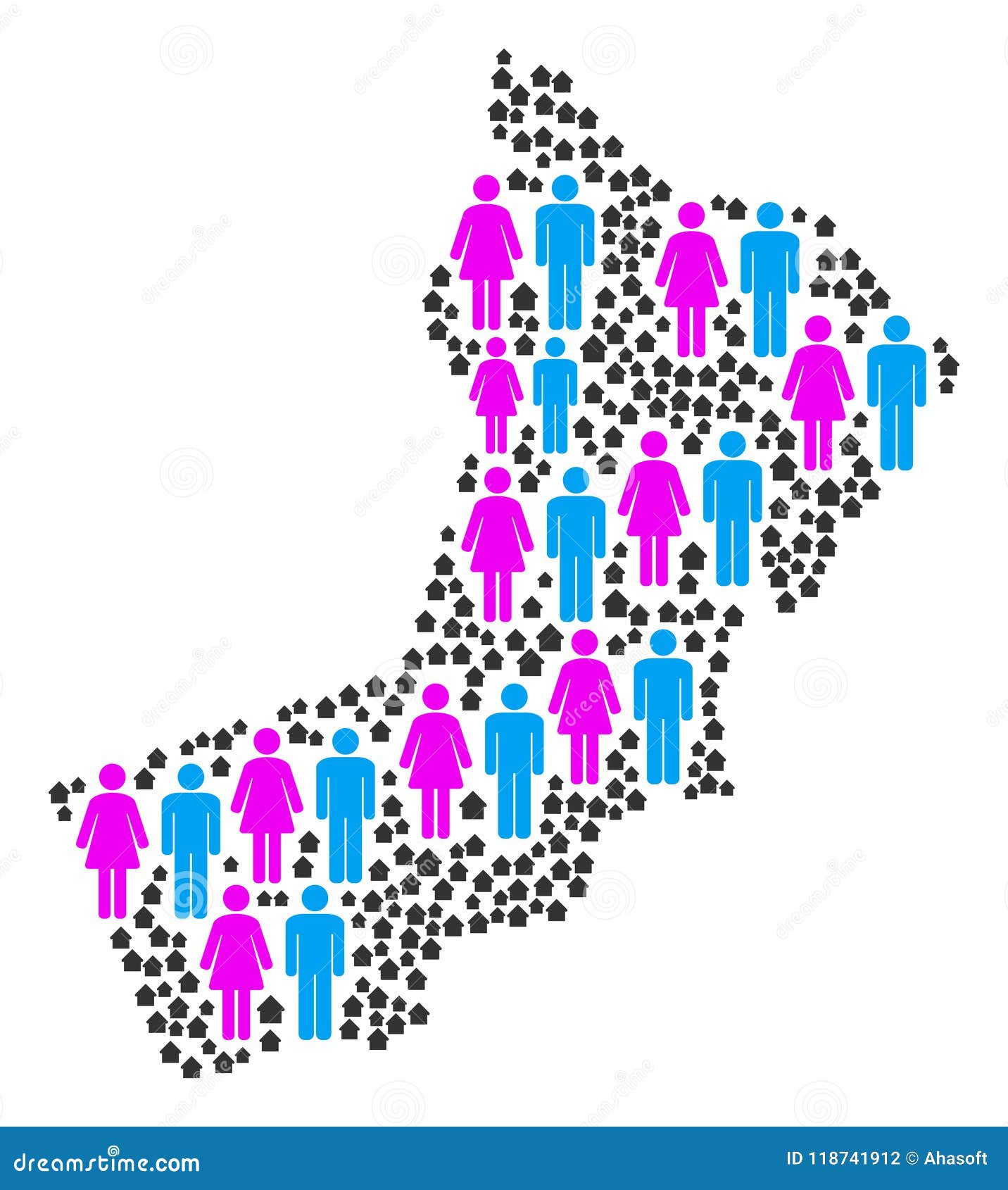 Demographics Oman Map stock vector. Illustration of house - 118741912