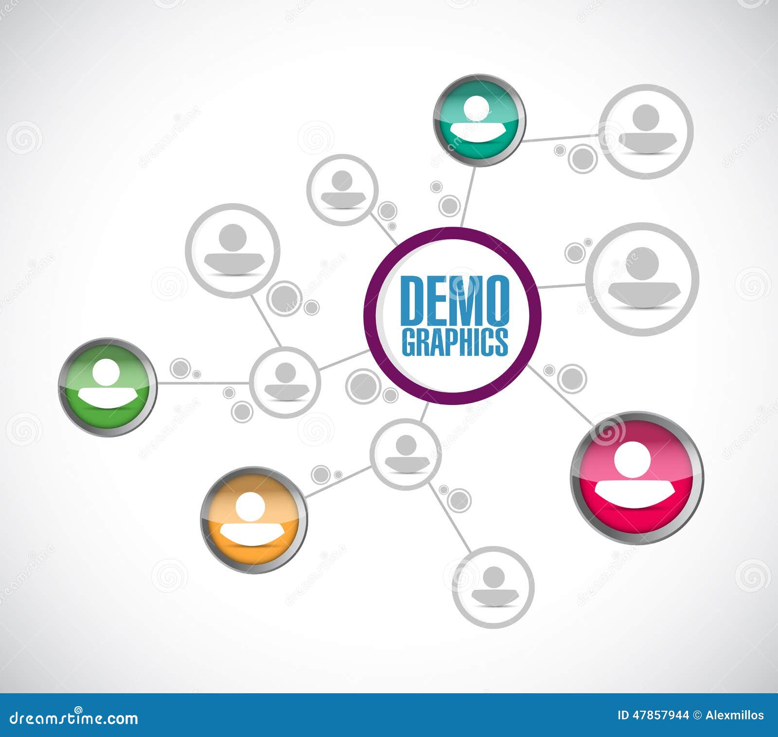 Demographics People Diagram Network Stock Illustration - Illustration ...