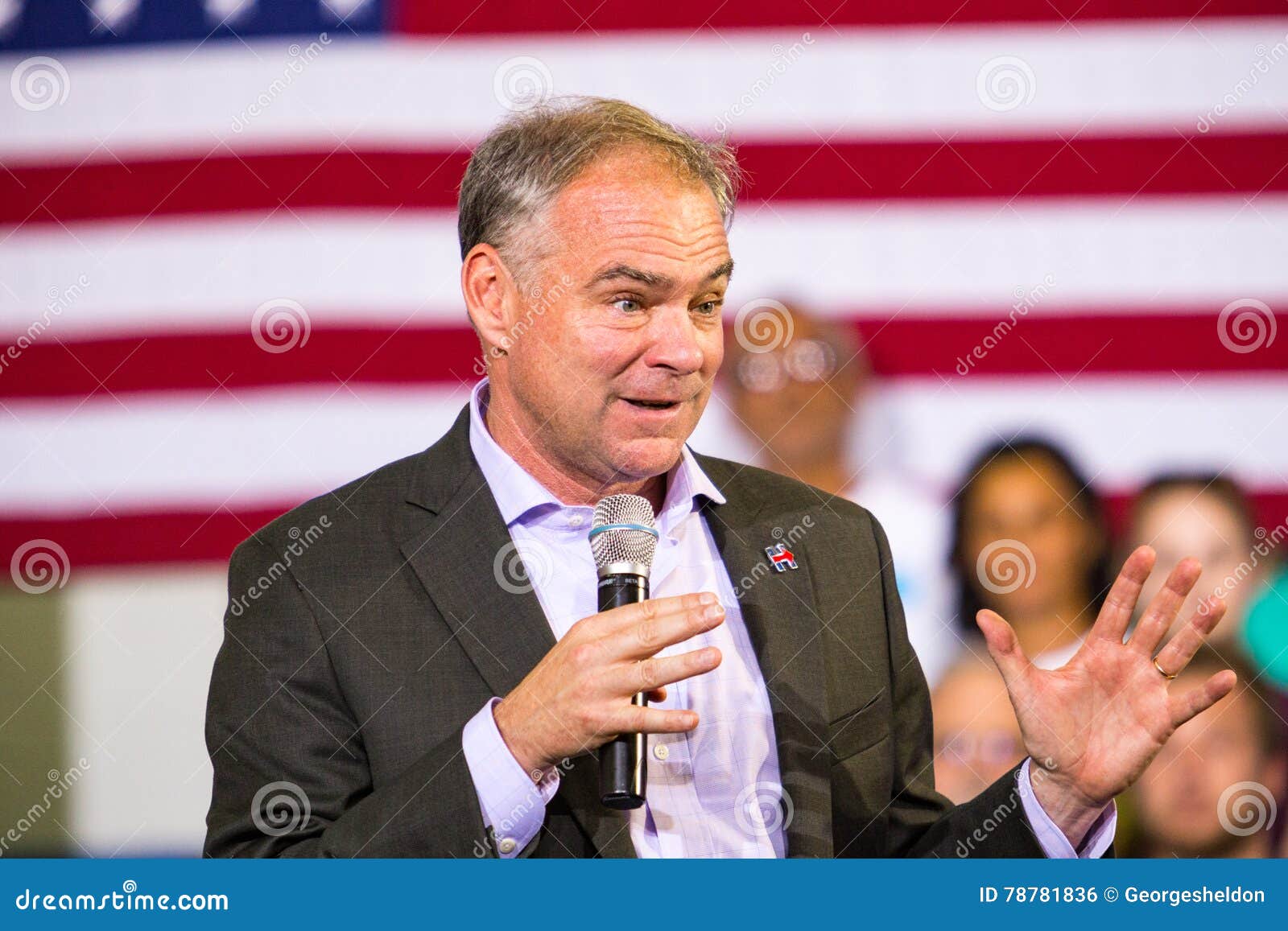 Demokrat VP Candidate Senator Tim Kaine Redaktionell Bild - Bild av ...