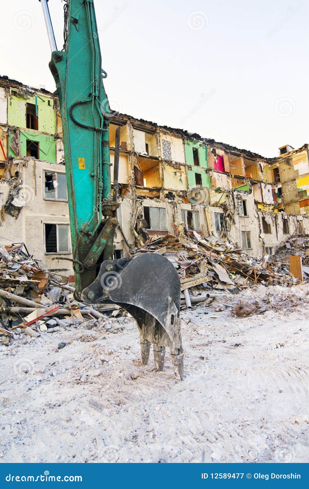 Demolish house stock image. Image of machine, home, equipment - 12589477