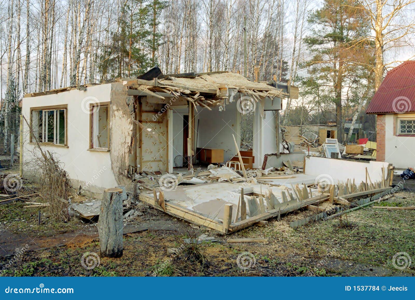 Demolish house stock photo. Image of demolish, construction - 1537784