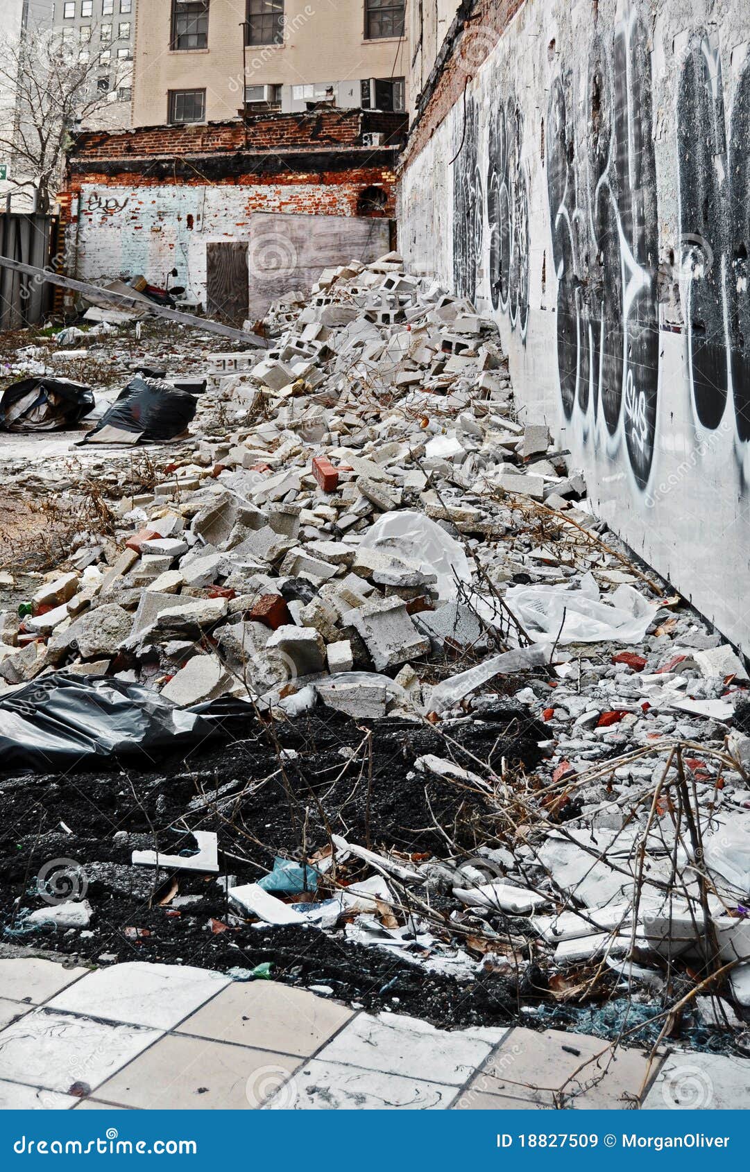 Demolished building stock image. Image of developing - 18827509