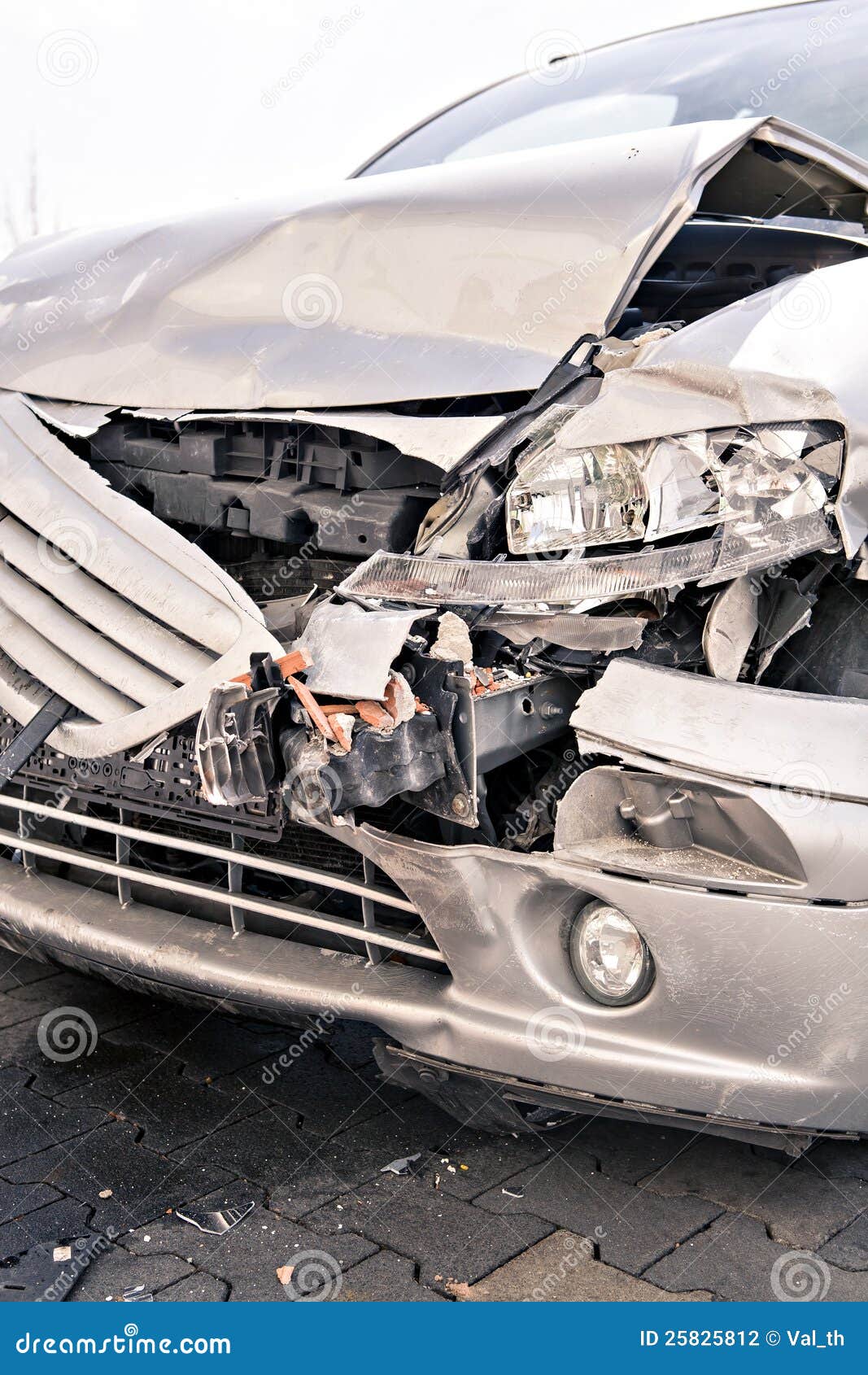 Demolished car stock photo. Image of auto, transportation - 25825812