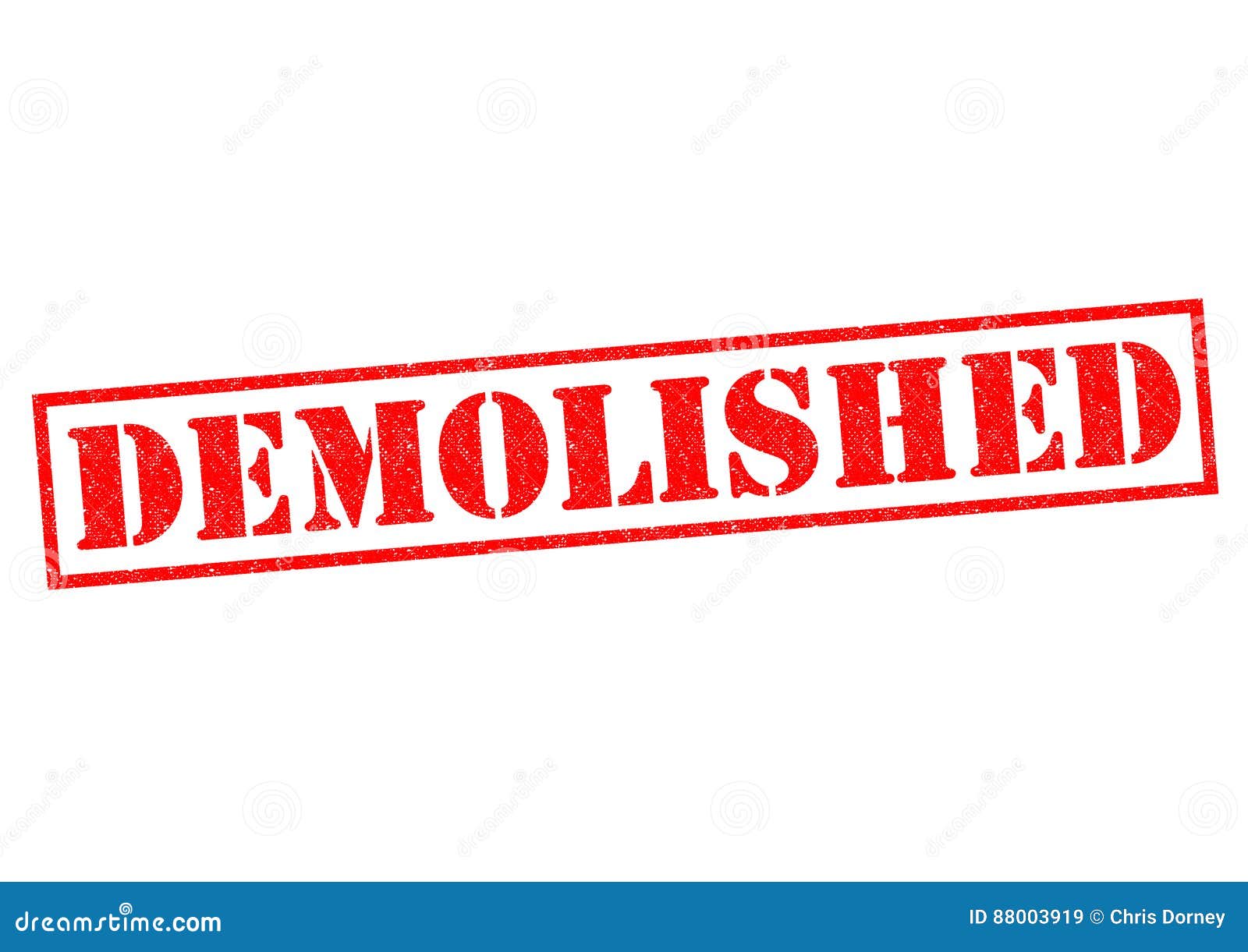 Demolished Rubber Stamp Vector Illustration | CartoonDealer.com #102004192