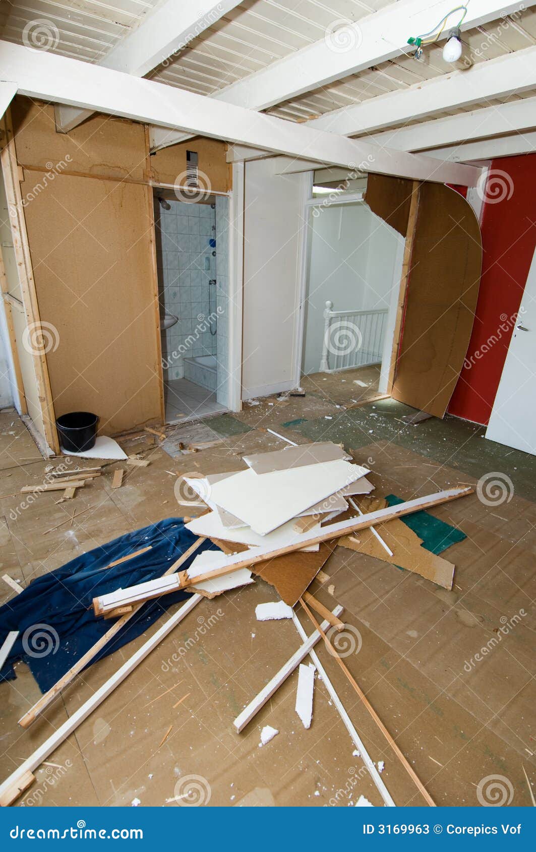 Demolishing a house stock image. Image of hammer, staircase - 3169963