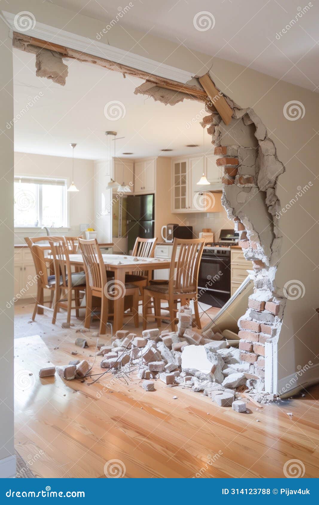 Demolishing a Wall To Create an Open Floor Plan in Home Renovation ...