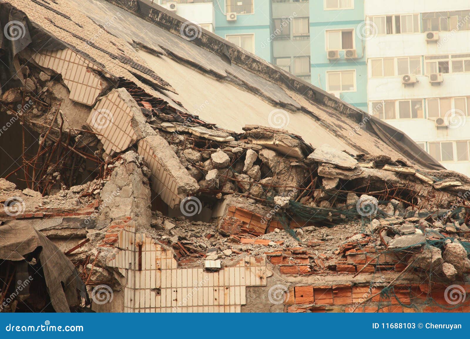 Demolition stock image. Image of fallen, destruction - 11688103
