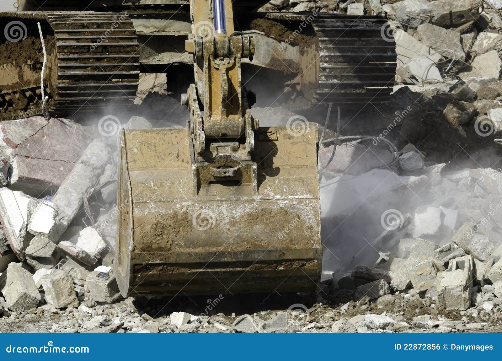 Demolition stock photo. Image of scene, shovel, excavator - 22872856