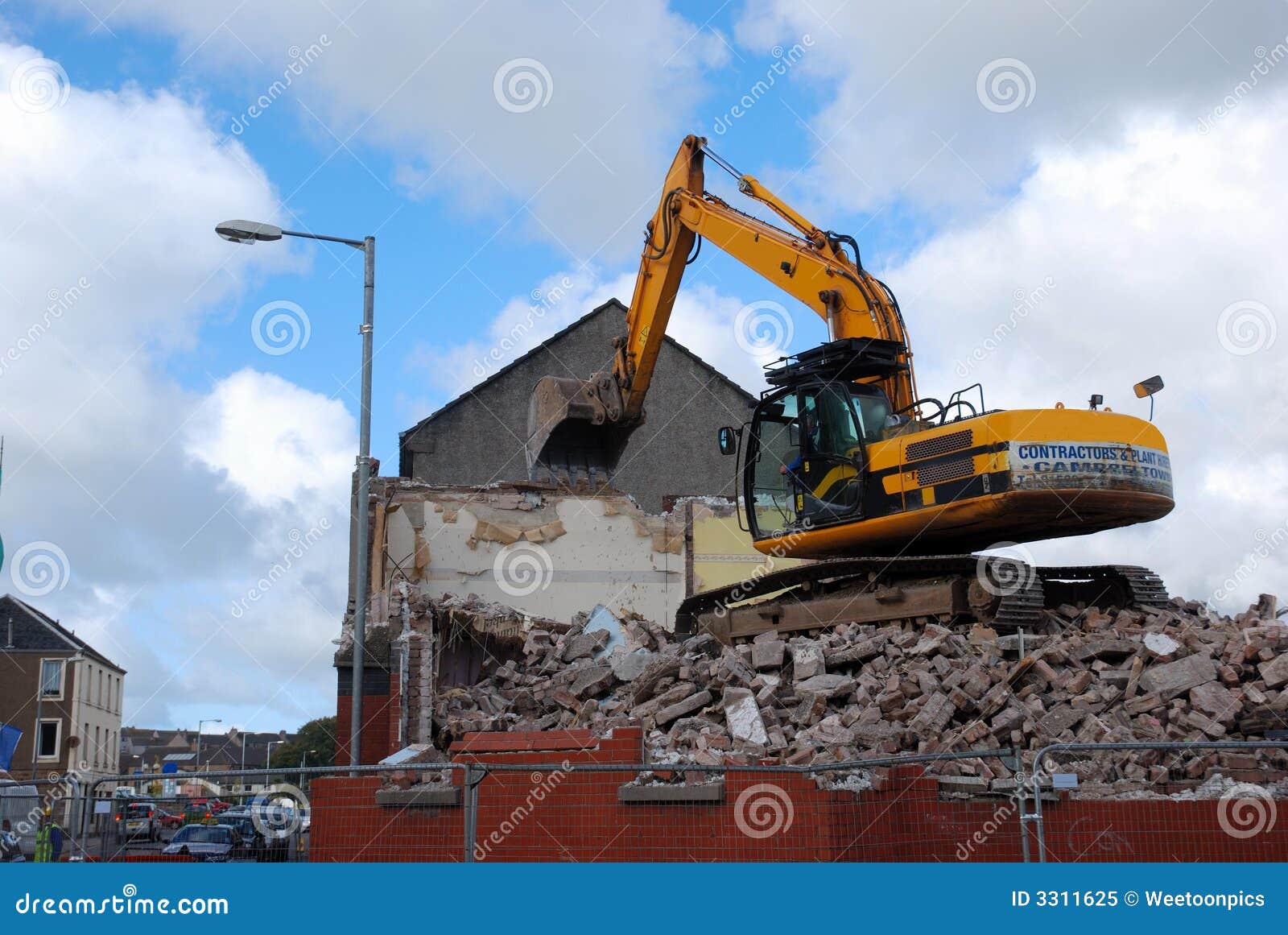 Demolition. stock image. Image of ruin, destroy, rubbish - 3311625