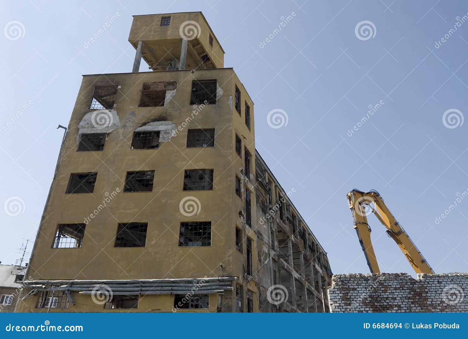 Demolition stock photo. Image of cleaning, excavator, demolition - 6684694