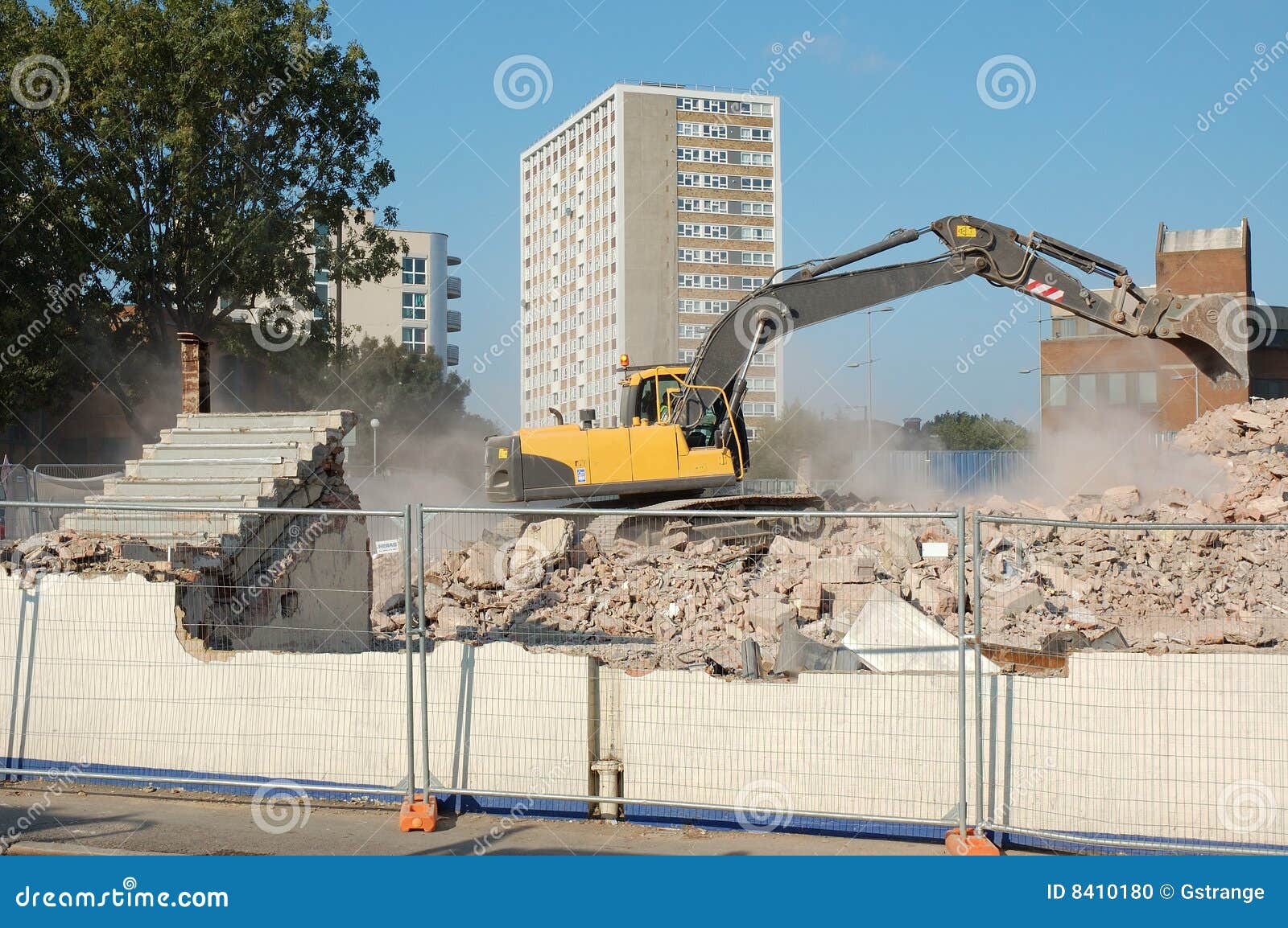 Demolition stock photo. Image of destroyed, bricks, destroy - 8410180