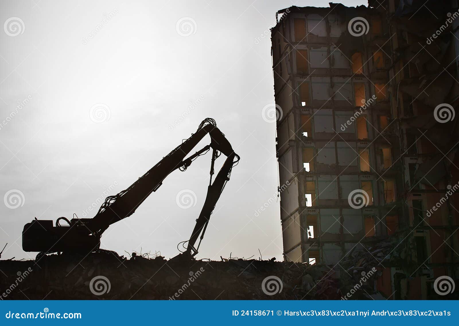 The demolition area stock image. Image of making, exterior - 24158671