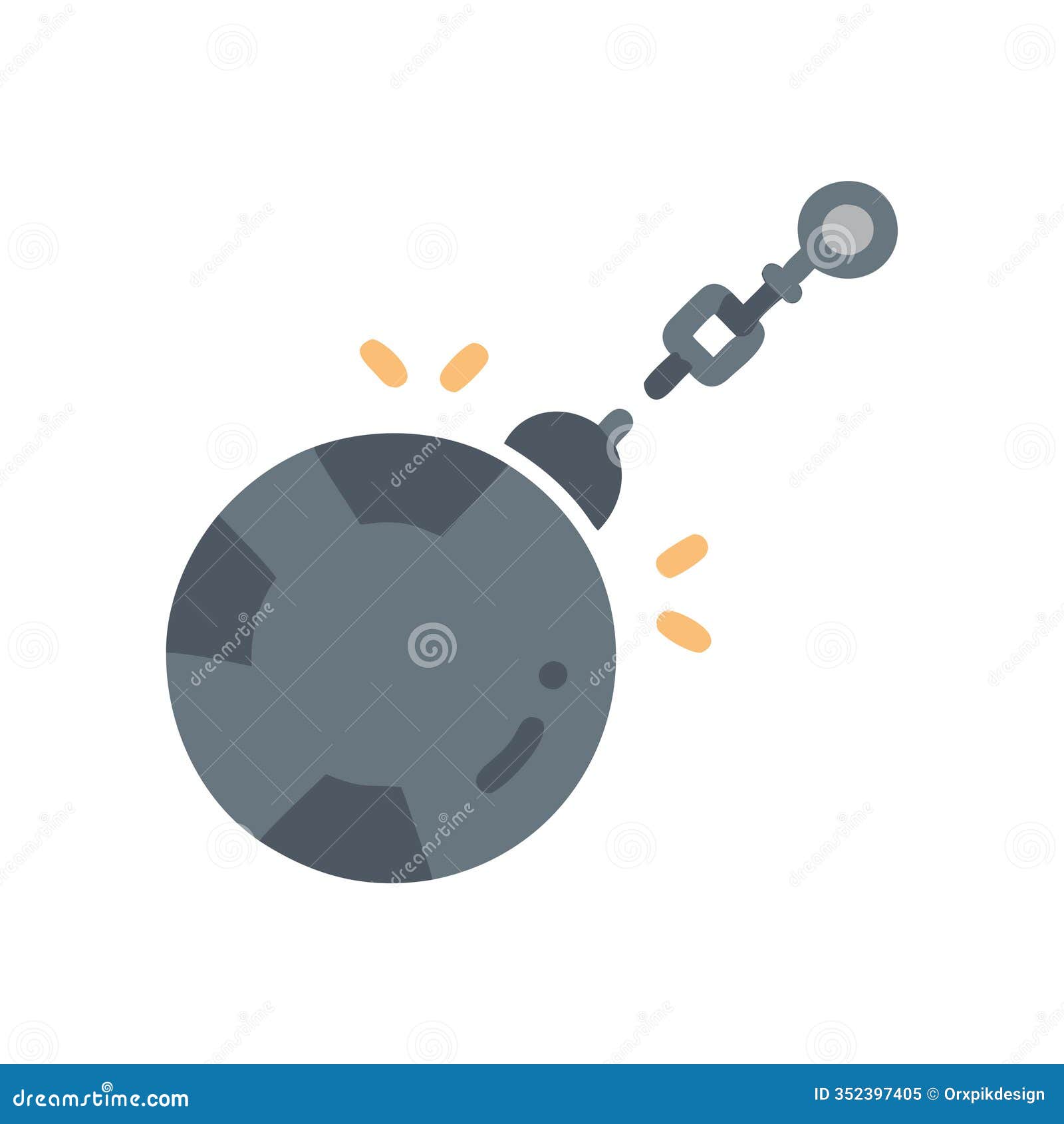 Demolition Ball Design for Construction Projects Stock Illustration ...