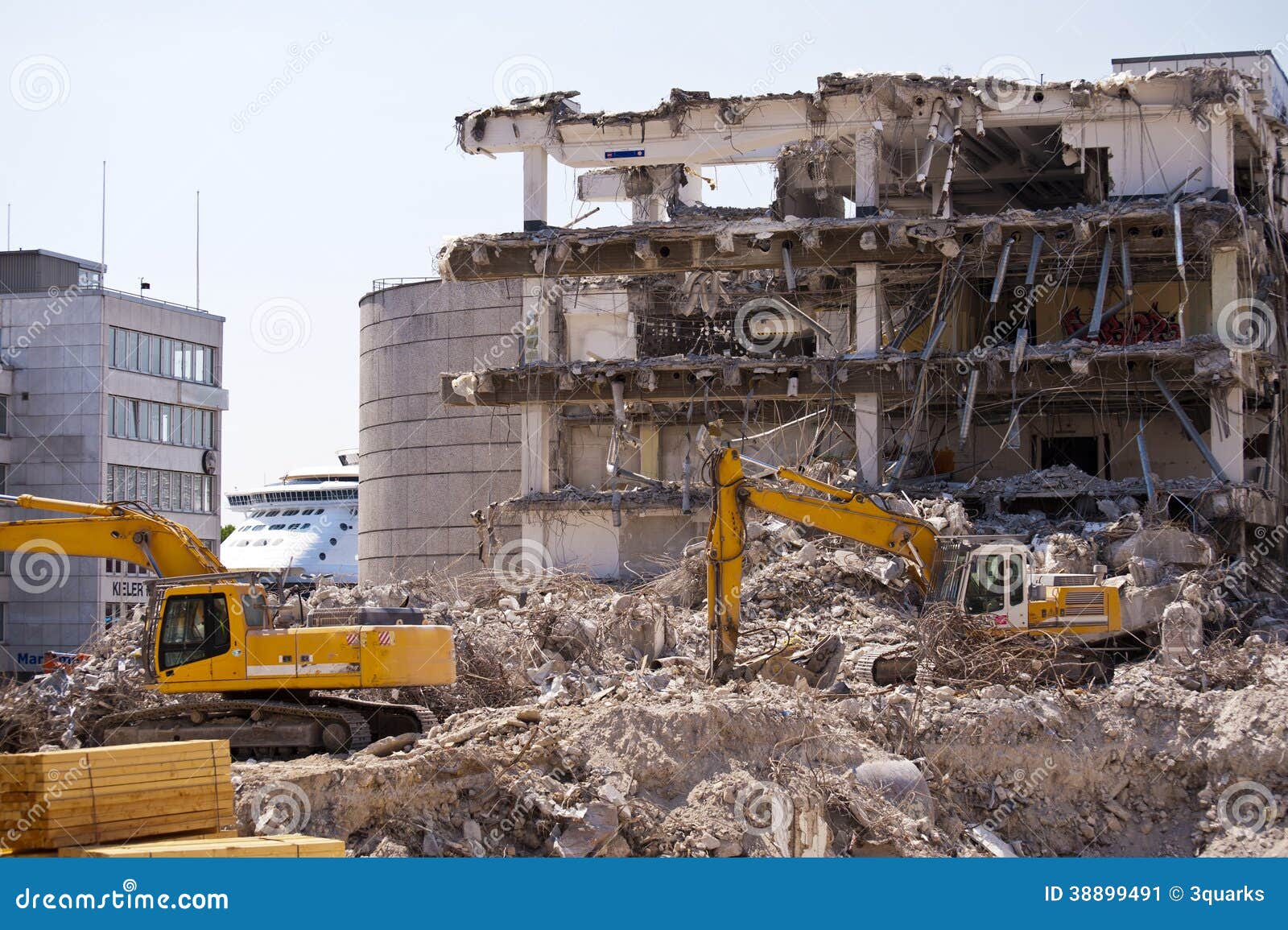 Demolition Building stock image. Image of abort, excavators - 38899491