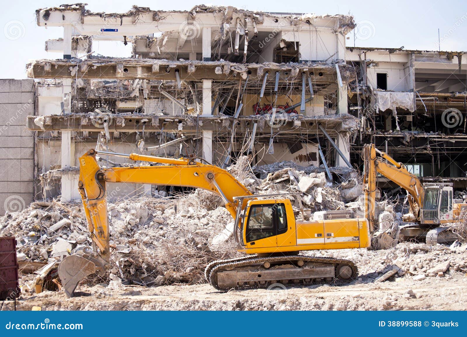 Demolition Building stock photo. Image of work, ruin - 38899588