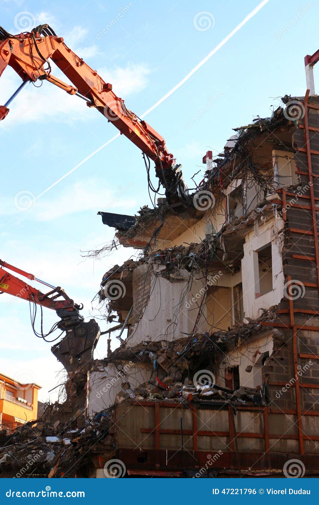 Demolition stock photo. Image of house, industrial, heavy - 47221796