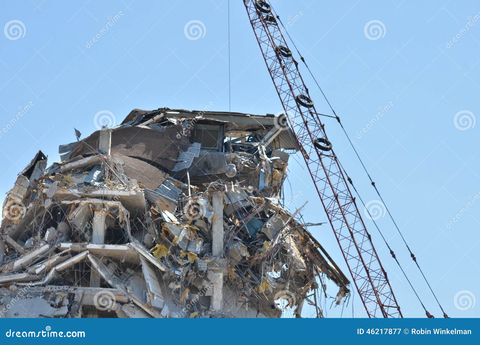 Demolition of building 2 stock image. Image of smash - 46217877